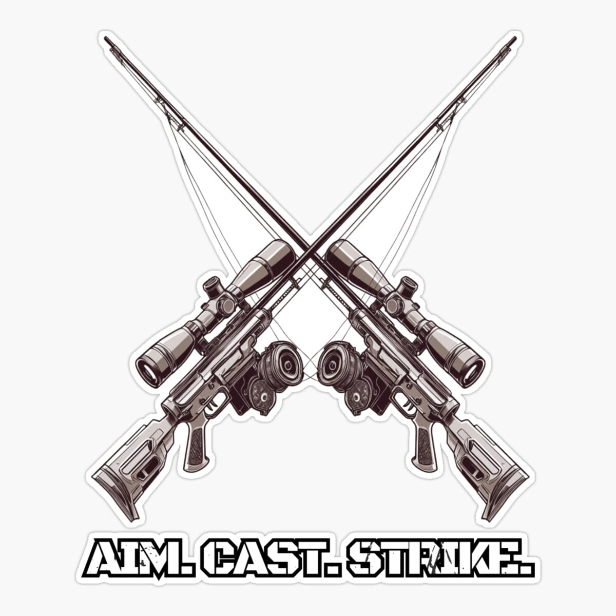 Maneki Sniper Angler – Precision Ishing Mastery Er, Phone Decal Water ...