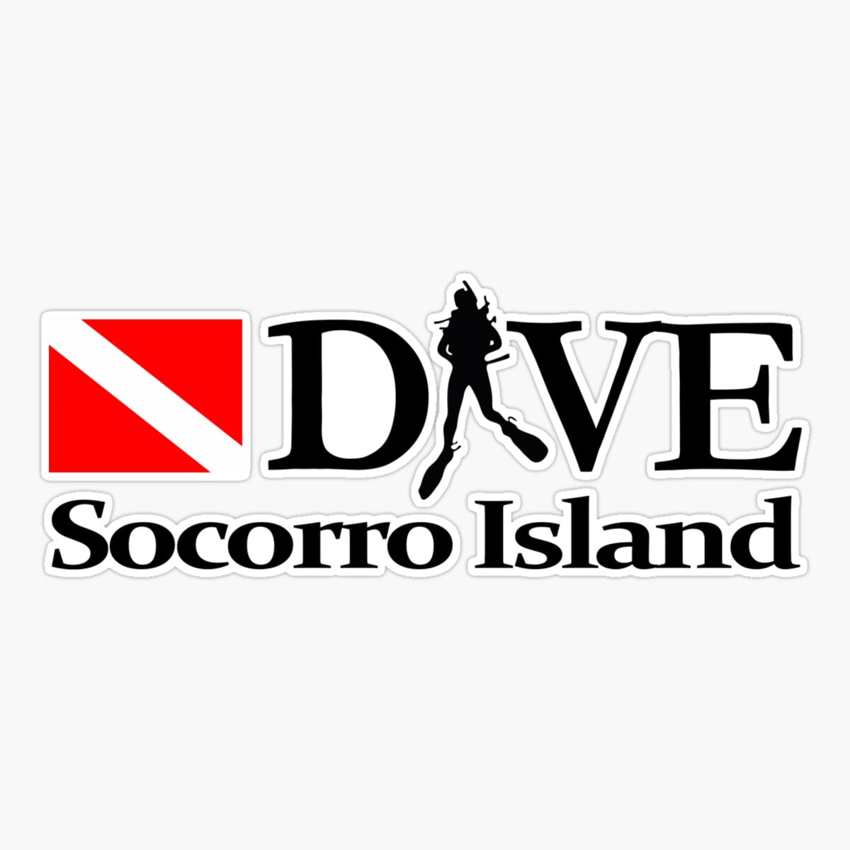 Maneki Socorro Island (Dv4) Sticker, Phone Decal Water Bottle Stickers ...