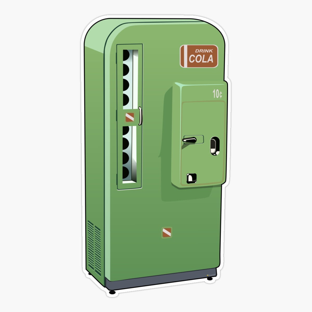 Maneki Soft Drink Vending Machine Er, Phone Decal Water Bottle Stickers ...