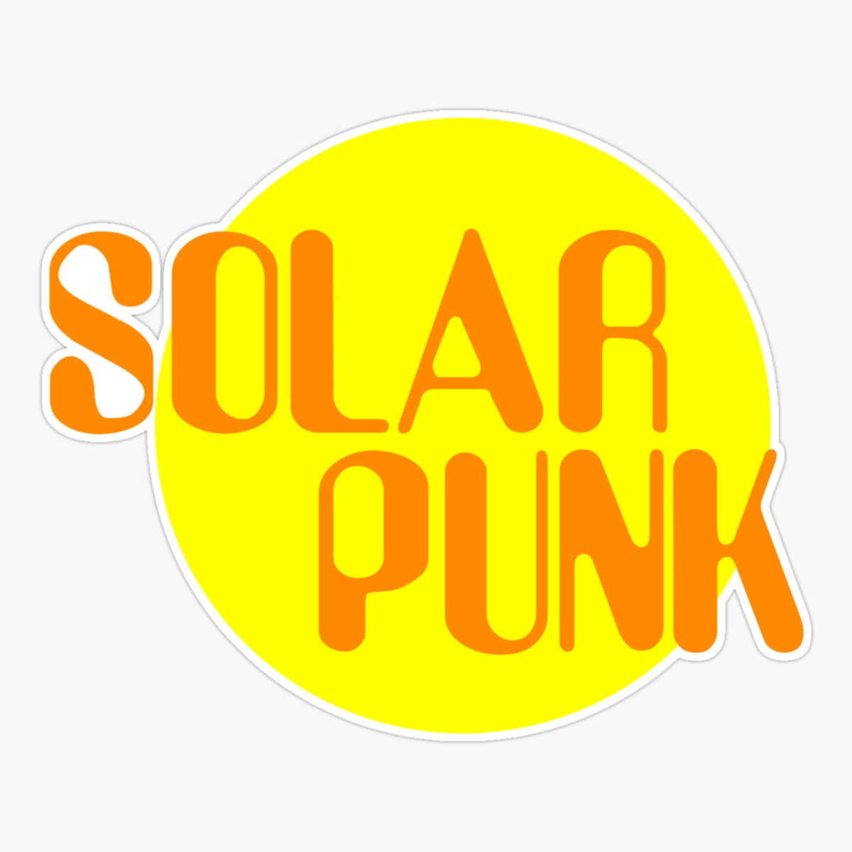 Maneki Solar Punk Sticker, Phone Decal Water Bottle Stickers Car Decals ...