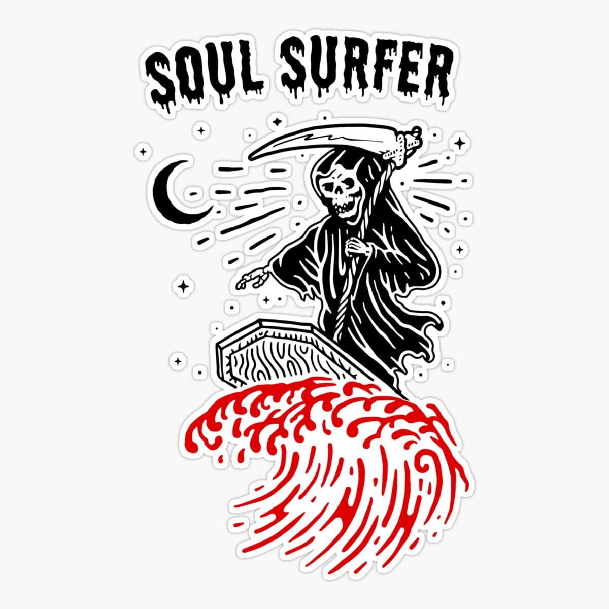 Maneki Soul Surer Unny Grim Reaper Er, Phone Decal Water Bottle ...