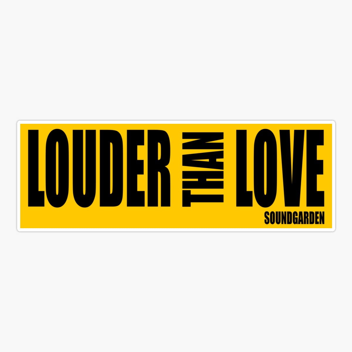 Maneki Soundgarden Louder Than Love Sticker, Phone Decal Water Bottle ...