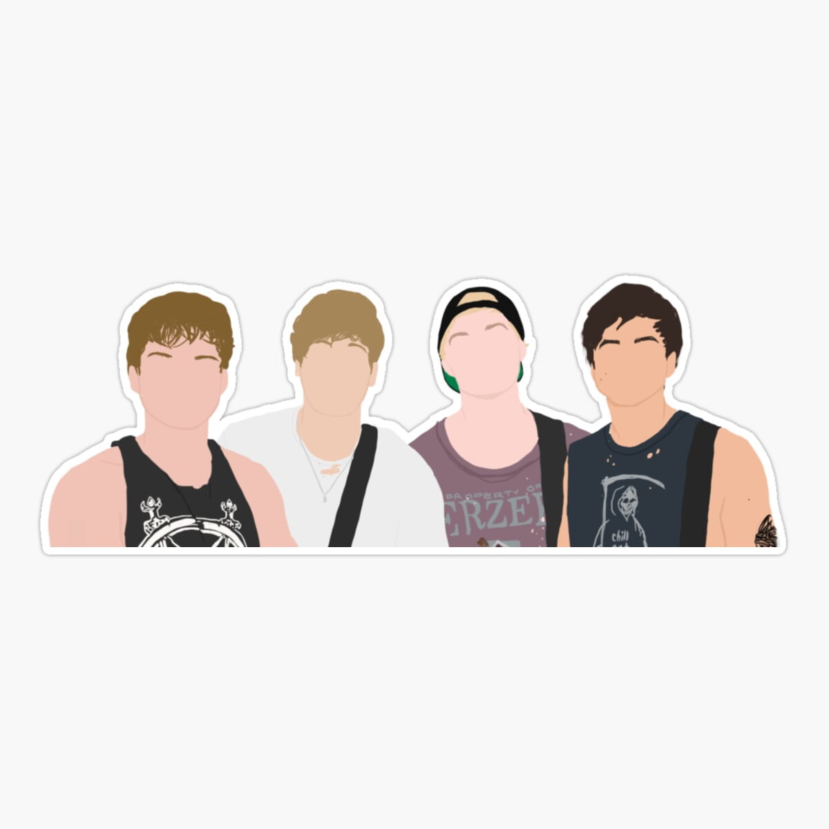 Maneki Sounds Good Feels Good Sticker, Phone Decal Water Bottle ...