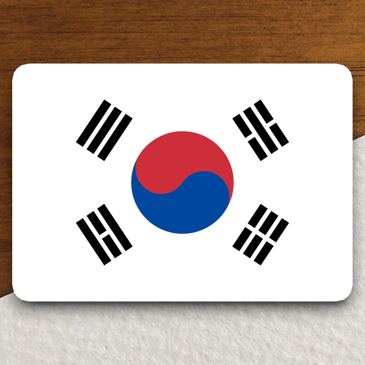 Maneki South Korea Country Flag Sticker, International Country Sticker ...