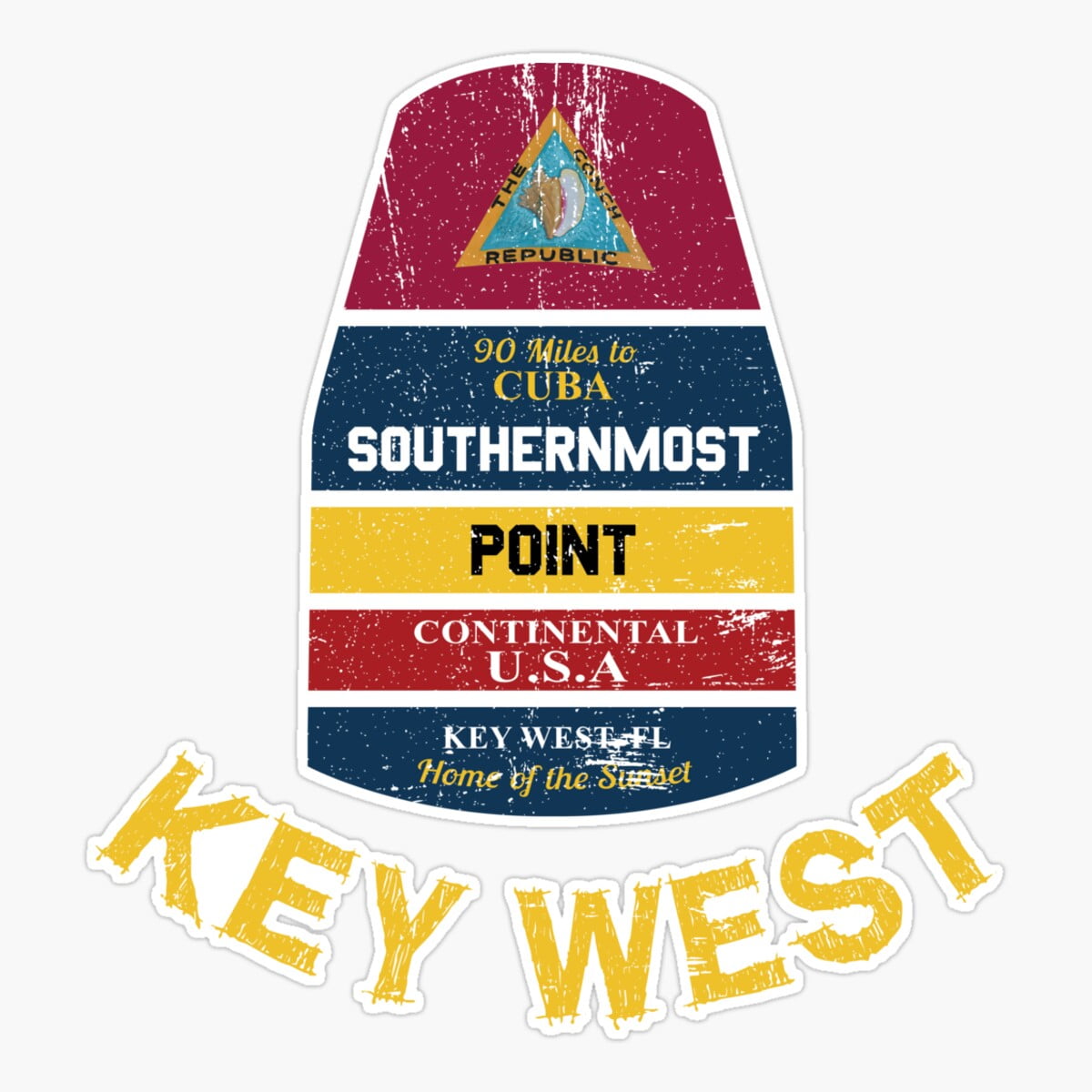 Maneki Southernmost Point - Key West Florida Keys Souvenir For Island ...