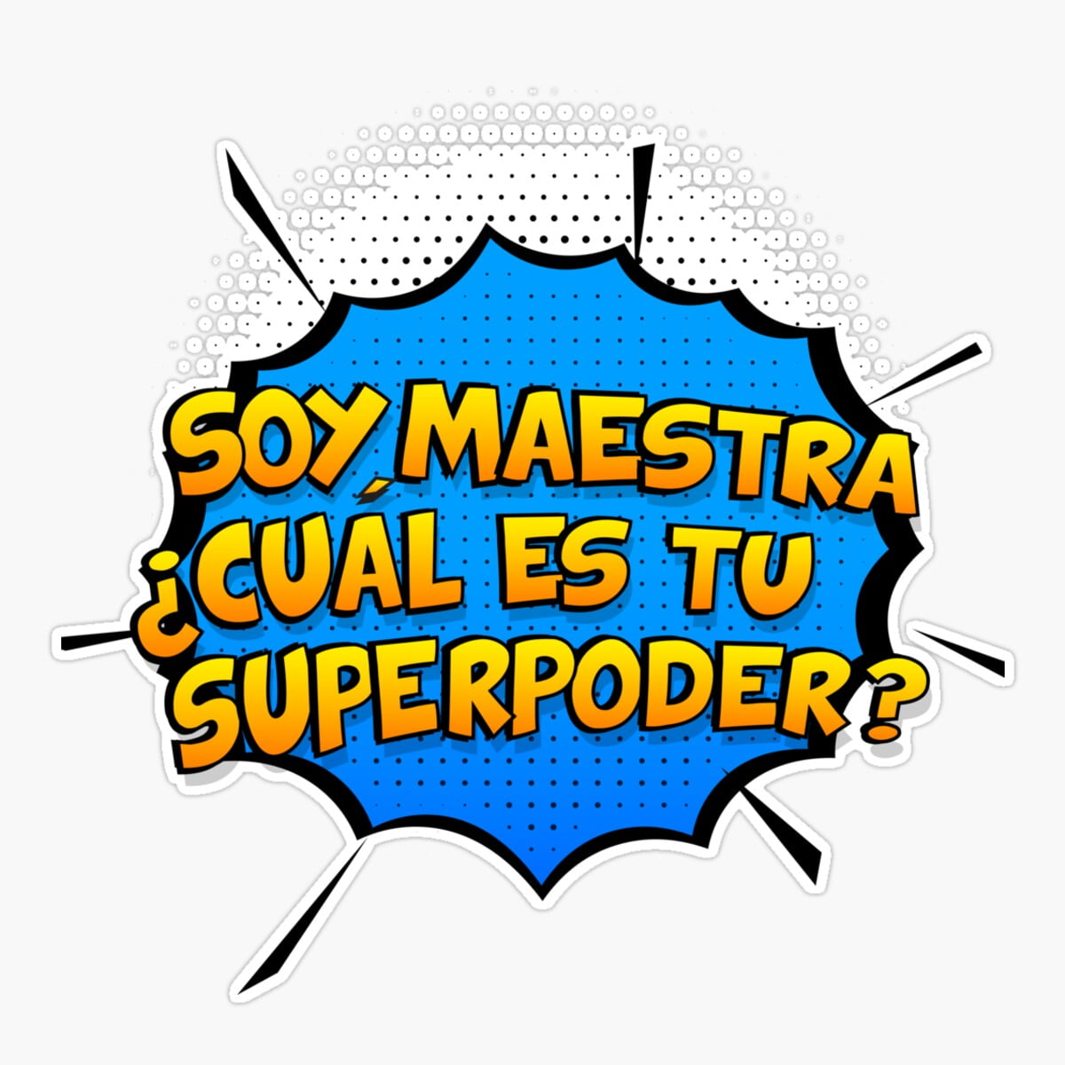 Maneki Soy Maestra, Cual Es Tu Superpoder. Spanish Teacher Gift Er ...