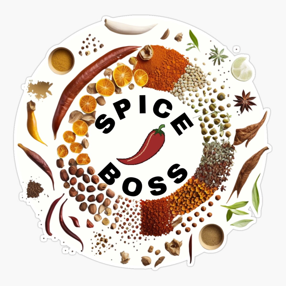 Maneki Spice Boss - Cooking With Spice Sticker, Phone Decal Water ...