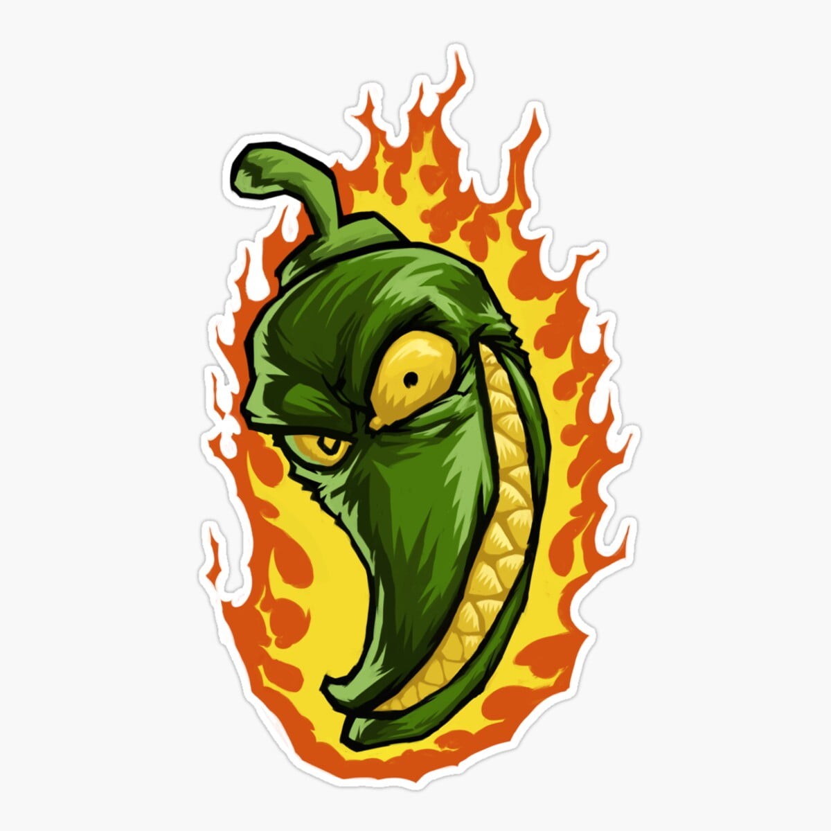 Maneki Spicy Chili Sticker, Phone Decal Water Bottle Stickers Car ...