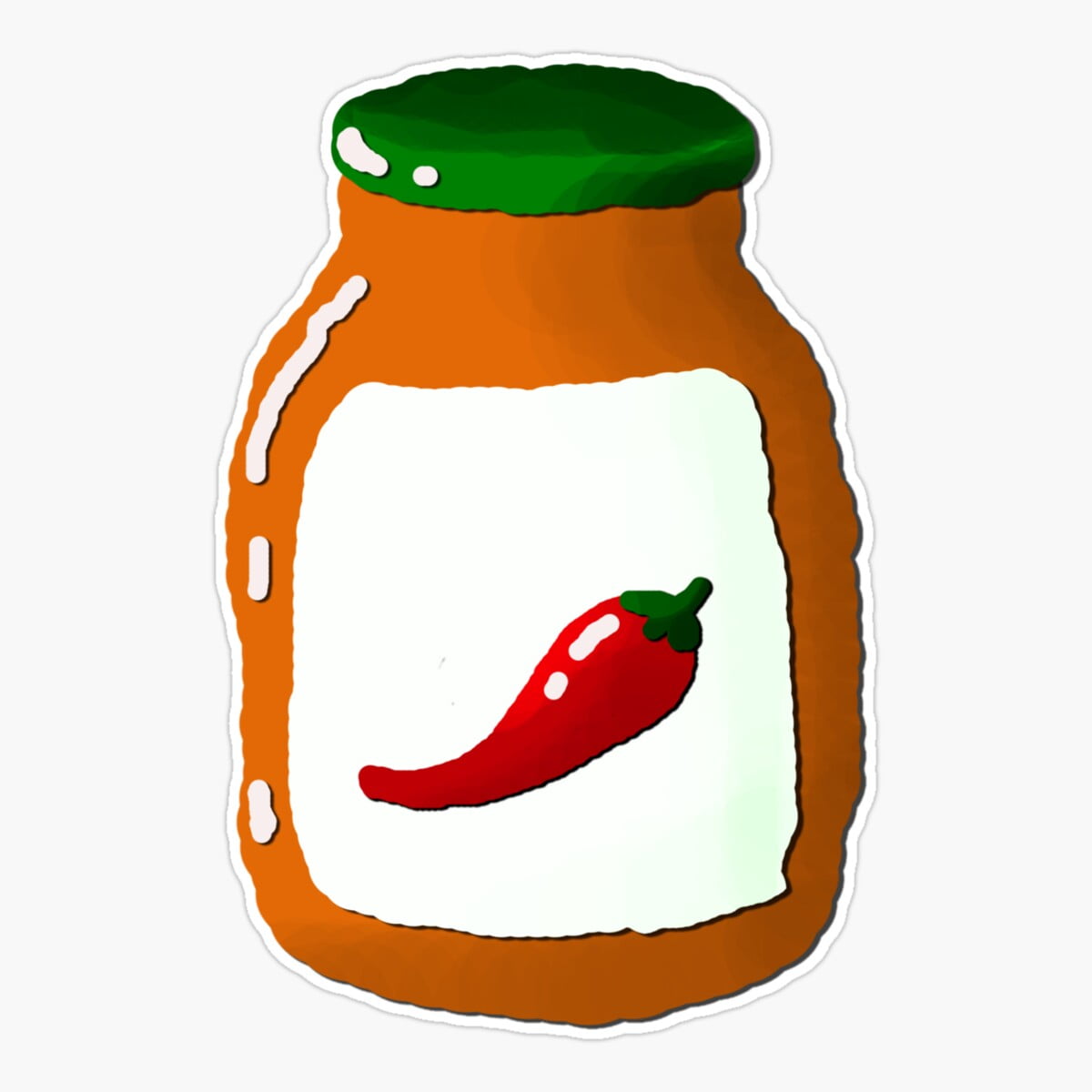Maneki Spicy Hot Chili Sauce Sticker, Phone Decal Water Bottle Stickers ...
