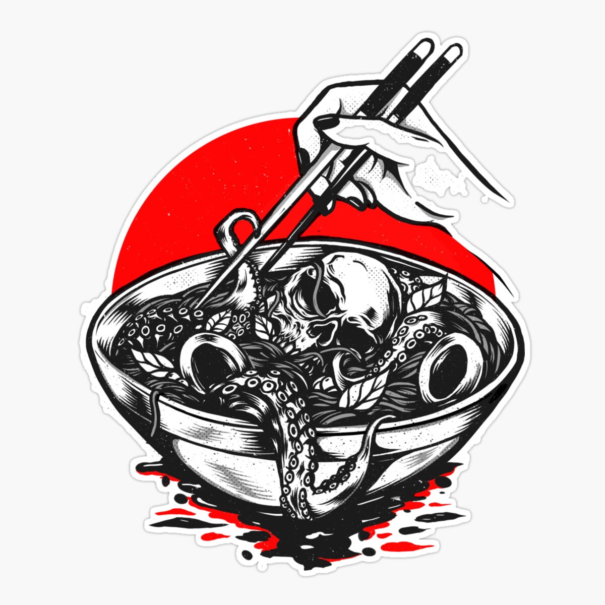 Maneki Spicy Noodles Er, Phone Decal Water Bottle Stickers Car Decals ...