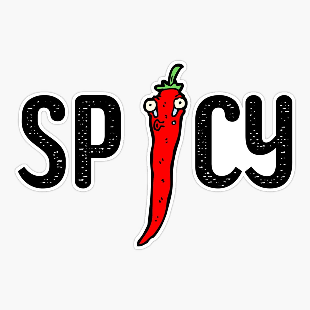 Maneki Spicy Unny Cartoon Chilli Sticker, Phone Decal Water Bottle ...