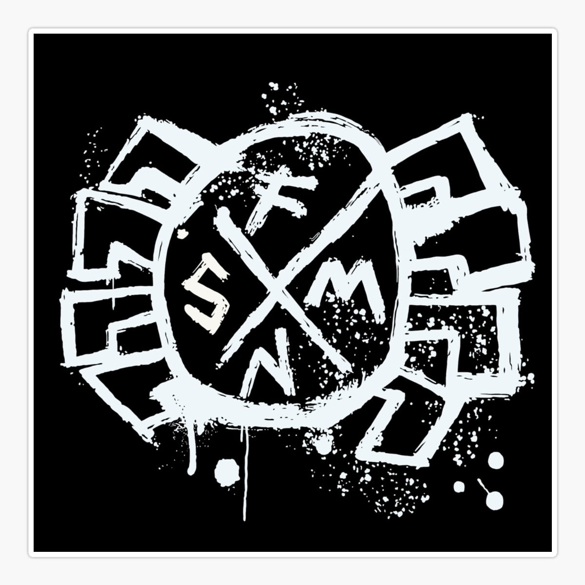 Maneki Spider Punk Logo Sticker, Phone Decal Water Bottle Stickers Car ...