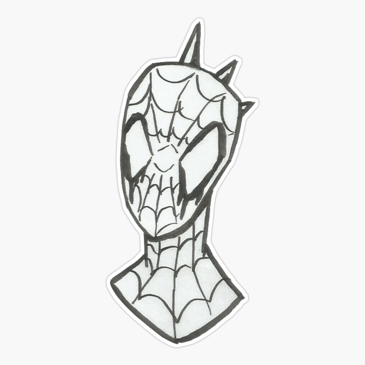 Maneki Spider Punk Sticker, Phone Decal Water Bottle Stickers Car ...