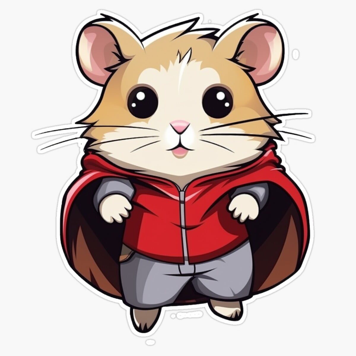 Maneki Spiderverse Hamster Er, Phone Decal Water Bottle Stickers Car ...