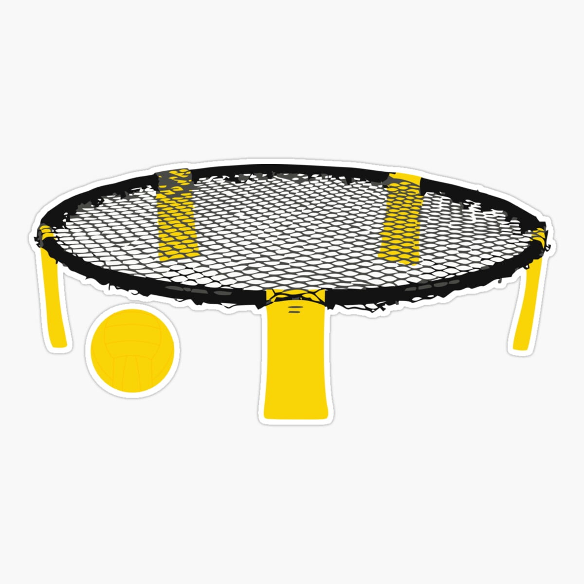 Maneki Spikeball Sticker, Phone Decal Water Bottle Stickers Car Decals ...