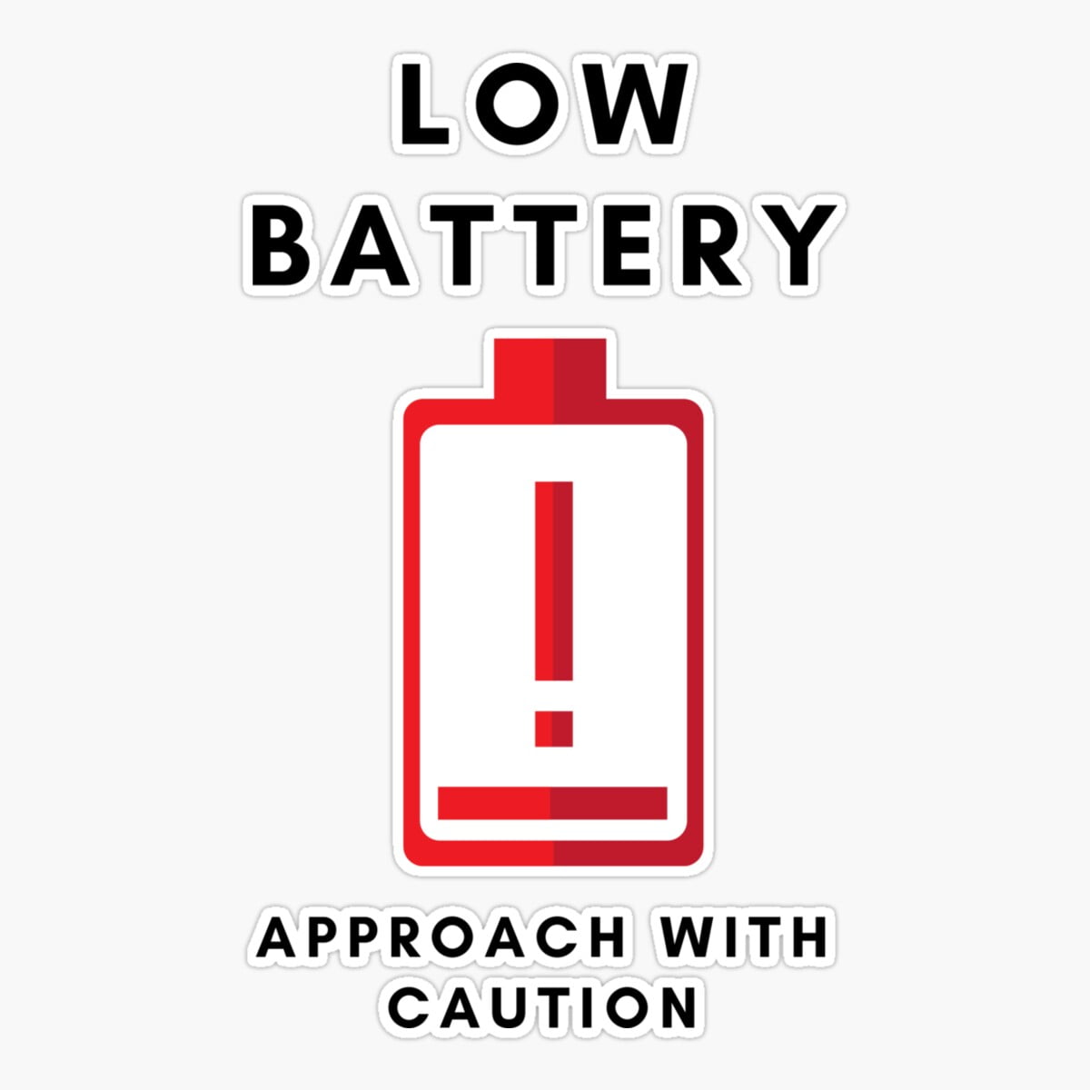 Maneki Spoonie: Low Battery Approach With Caution (Red Battery) Er ...