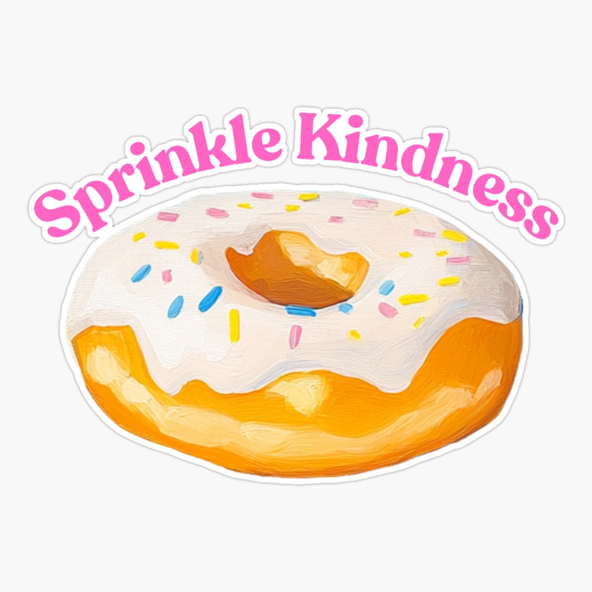 Maneki Sprinkle Kindness Donut Sticker, Phone Decal Water Bottle ...