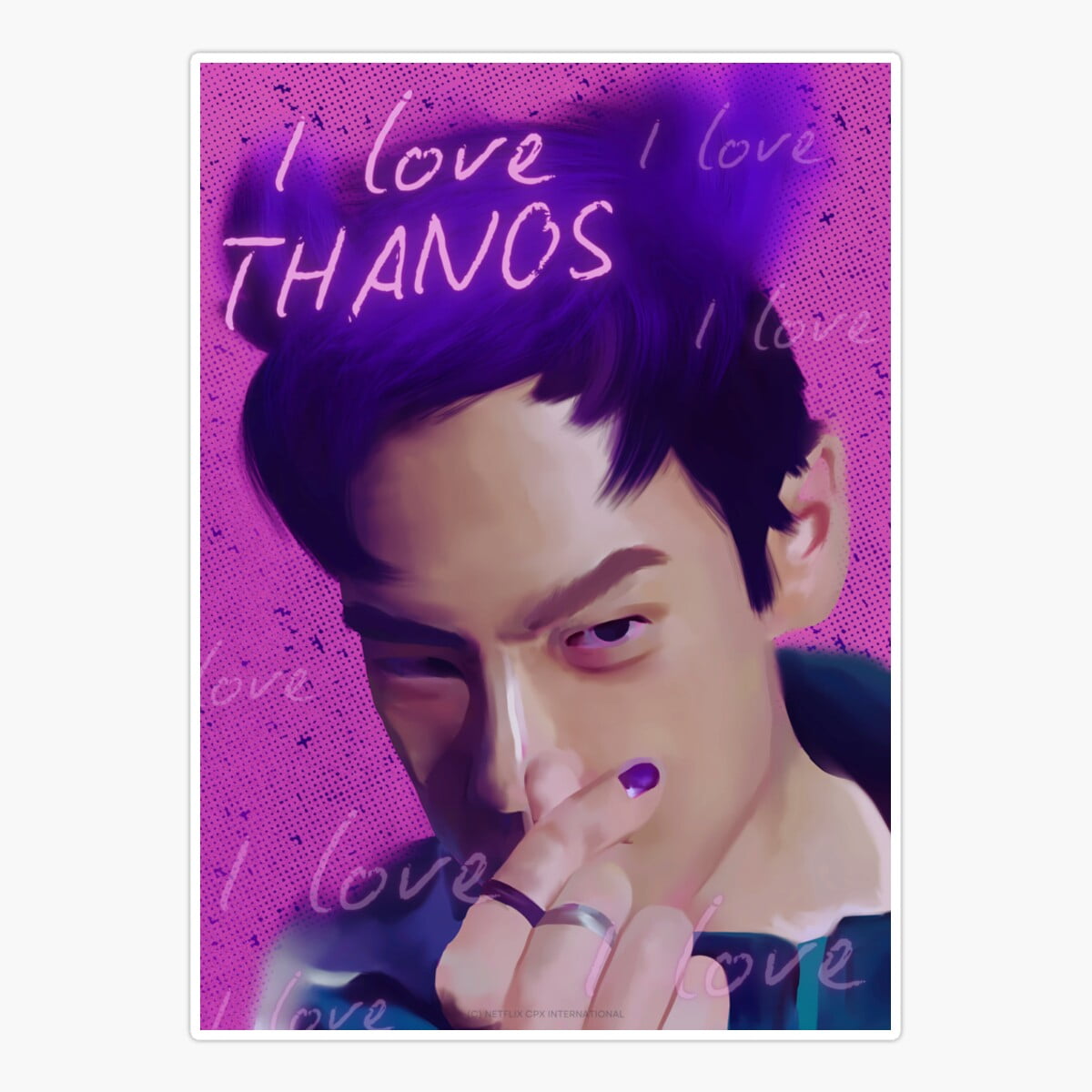 Maneki Squid Game - Thanos - Player 230 - Fan Art Digital Painting ...