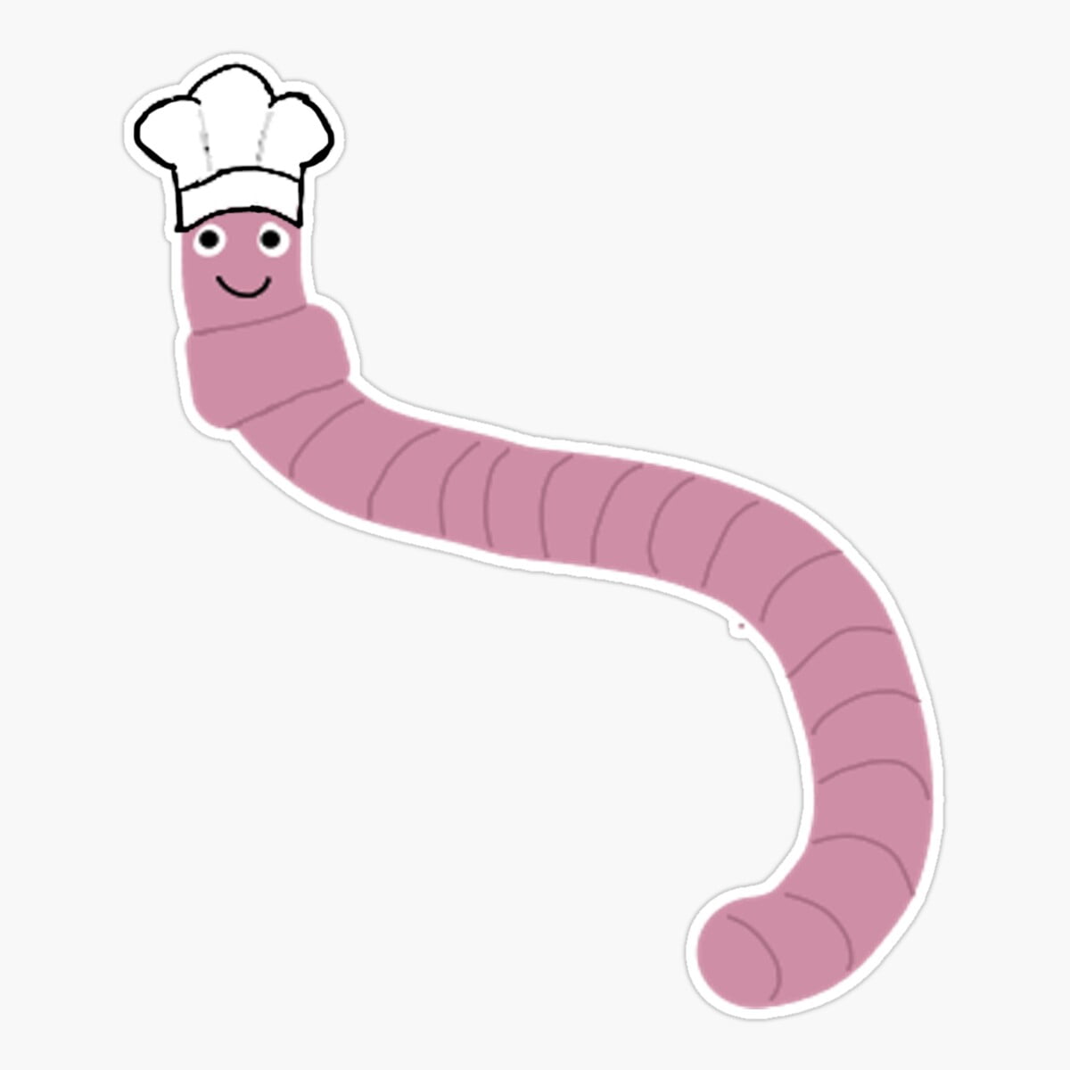 Maneki Squirm The Worm Che Hat Sticker, Phone Decal Water Bottle ...