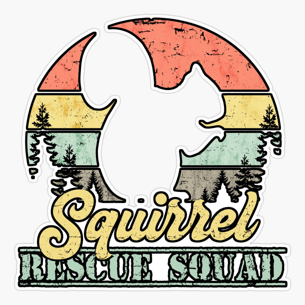 Maneki Squirrel Rescue Er, Phone Decal Water Bottle Stickers Car Decals ...