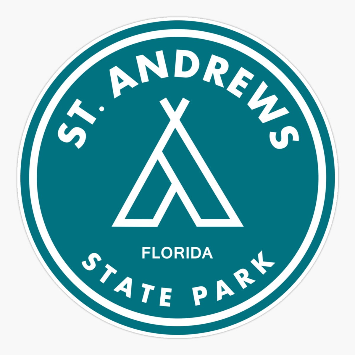 Maneki St. Andrews State Park Lorida Tent Er, Phone Decal Water Bottle ...