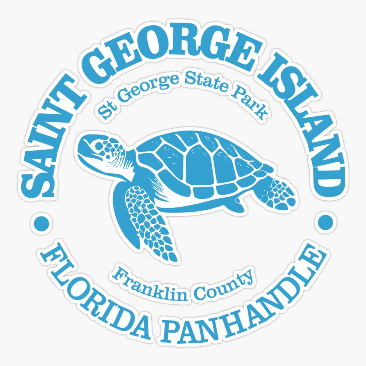 Maneki St George Island (Sea Turtle) Sticker, Phone Decal Water Bottle ...