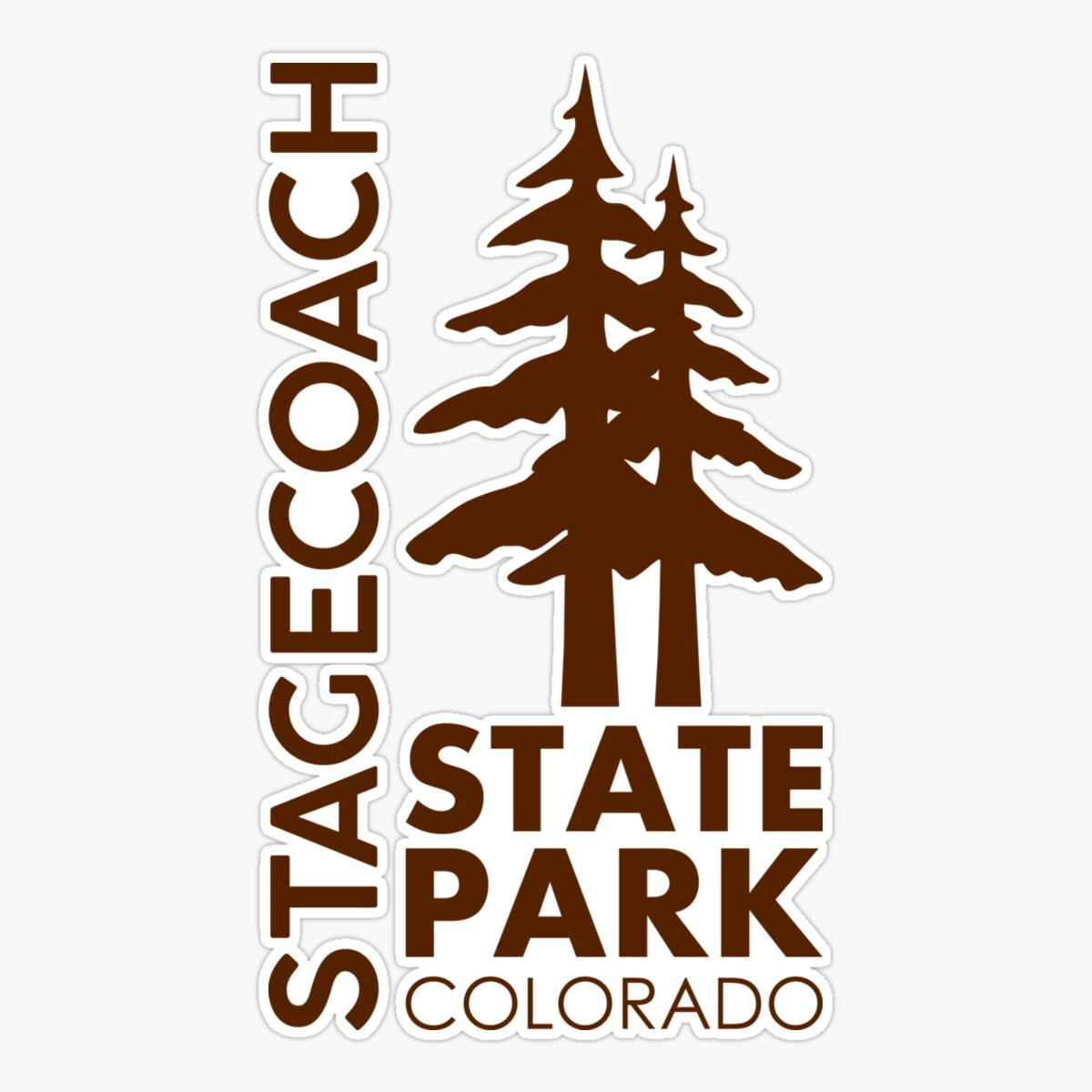 Maneki Stagecoach State Park Colorado Pines Er, Phone Decal Water ...