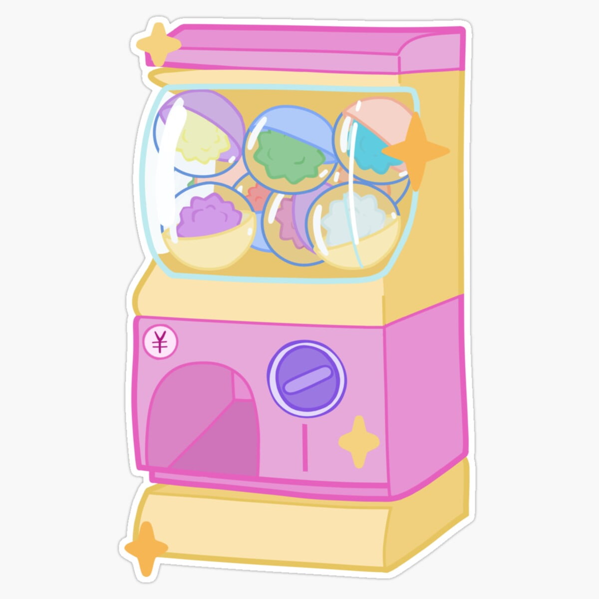 Maneki Star Candy Gacha Machine Er, Phone Decal Water Bottle Stickers ...
