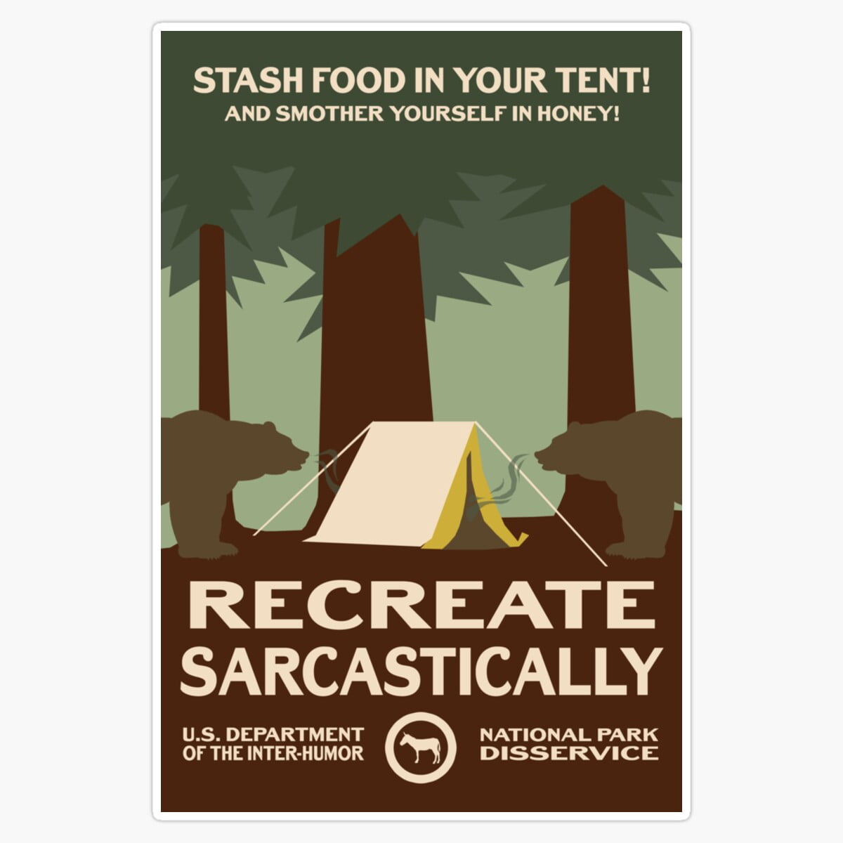 Maneki Stash Food In Your Tent - Recreate Sarcastically Er, Phone Decal ...