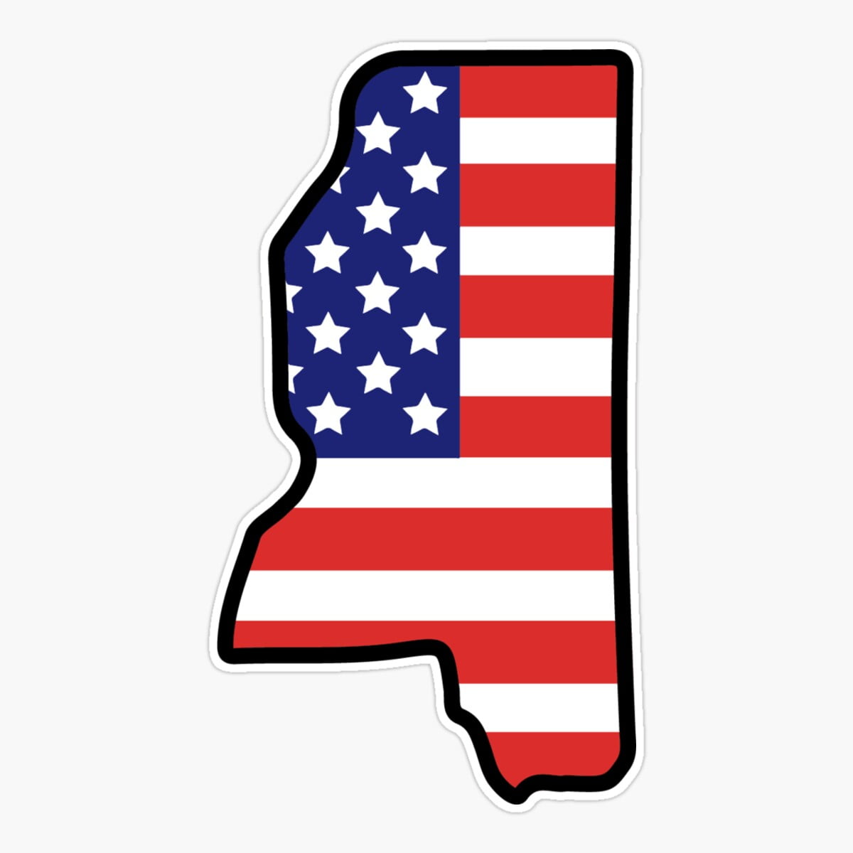 Maneki State O Mississippi Sticker, Phone Decal Water Bottle Stickers ...