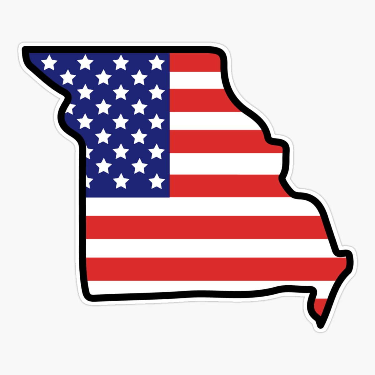 Maneki State O Missouri Sticker, Phone Decal Water Bottle Stickers Car ...