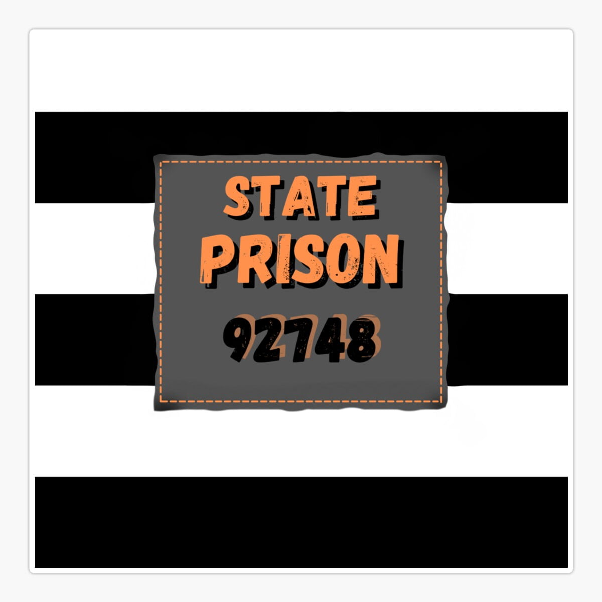 Maneki State Prison Sticker, Phone Decal Water Bottle Stickers Car ...