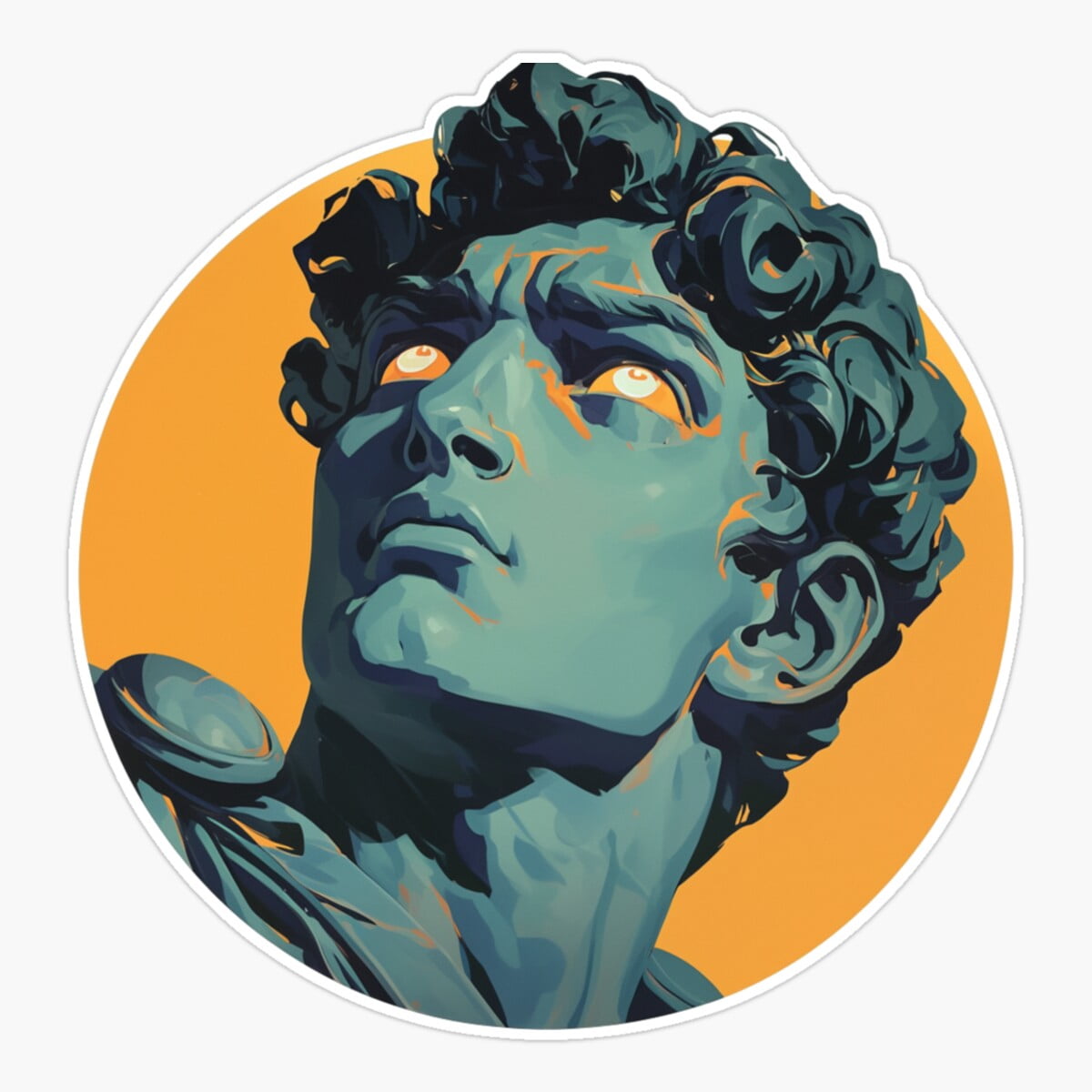 Maneki Statue Of A Man // Villain // Main Character Sticker, Phone ...