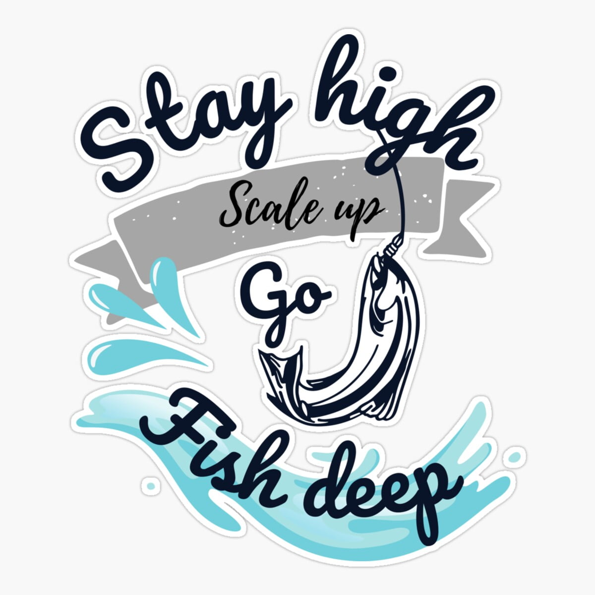 Maneki Stay High Ish Deep. Er, Phone Decal Water Bottle Stickers Car ...