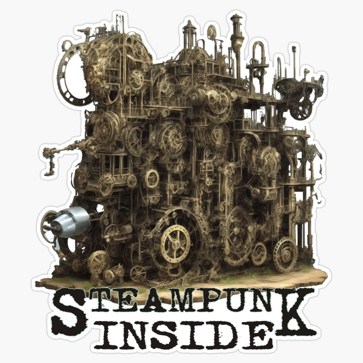 Maneki Steampunk Inside Er, Phone Decal Water Bottle Stickers Car ...