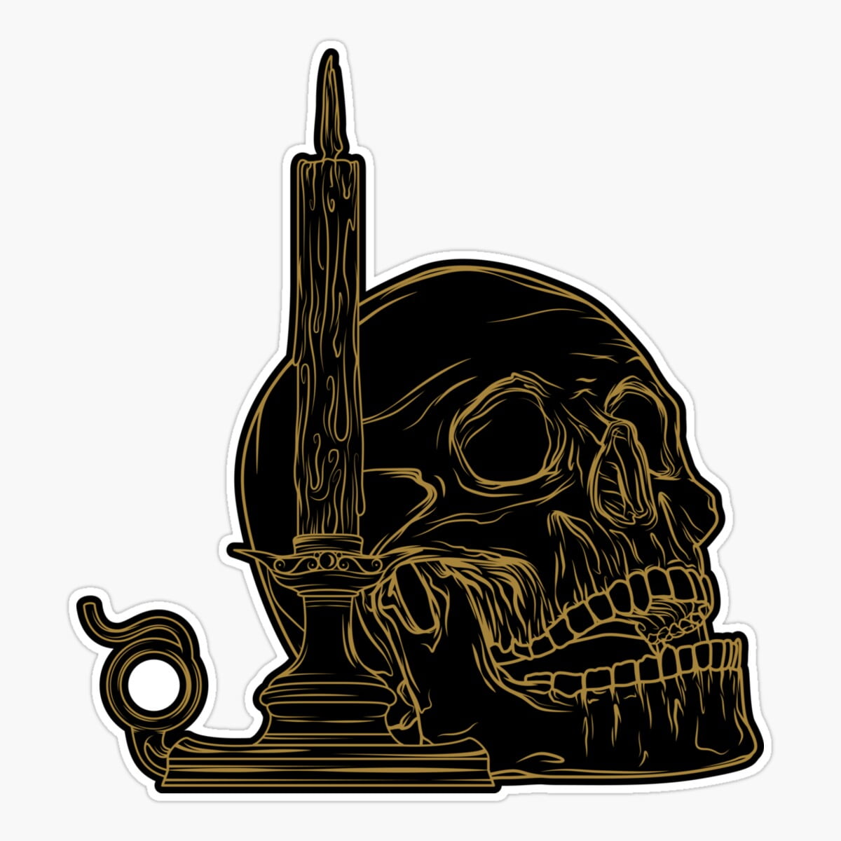 Maneki Still Death Sticker, Phone Decal Water Bottle Stickers Car ...