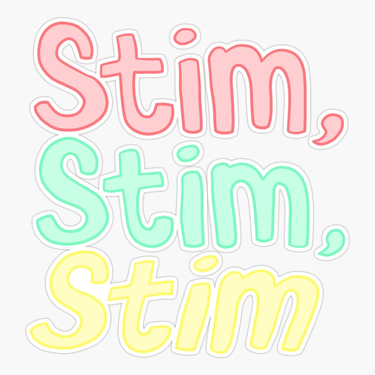 Maneki Stim, Stim, Stim! Er, Phone Decal Water Bottle Stickers Car ...