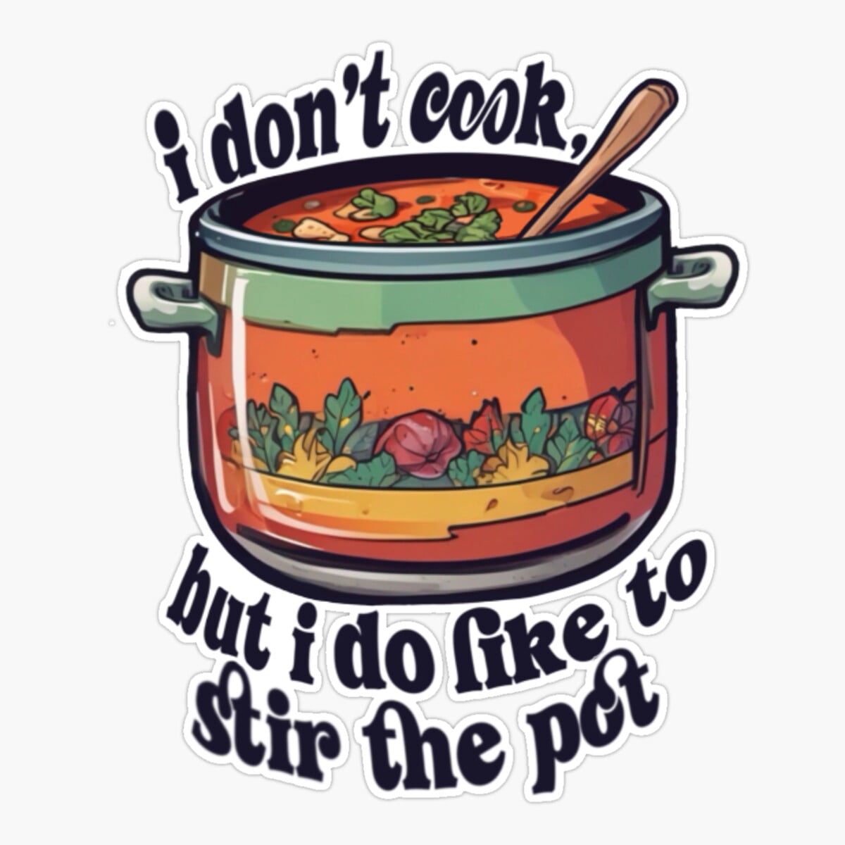 Maneki Stir The Pot Sticker, Phone Decal Water Bottle Stickers Car ...