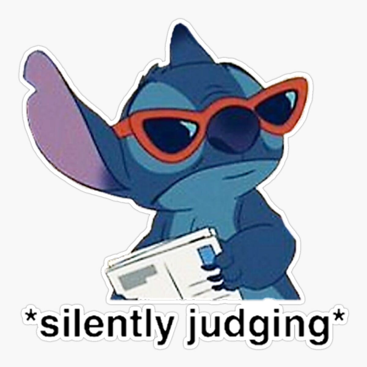 Maneki Stitch'S Judgment - Stitch From 'Lilo And Stitch' Sticker, Phone ...