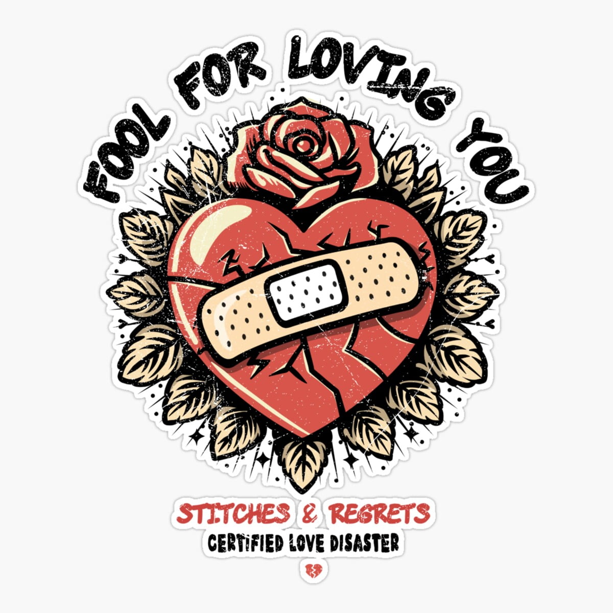 Maneki Stitches & Regrets Sticker, Phone Decal Water Bottle Stickers ...