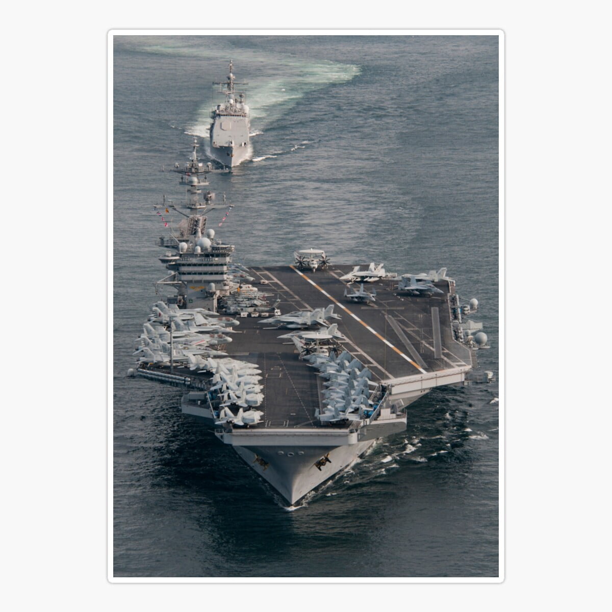 Maneki Stk106167M-Uss Carl Vinson And Uss Bunker Hill Transit The ...