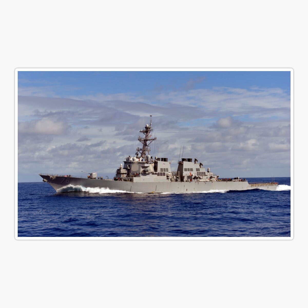 Maneki Stk106749M-The Guided-Missile Destroyer Uss Higgins Transits The ...