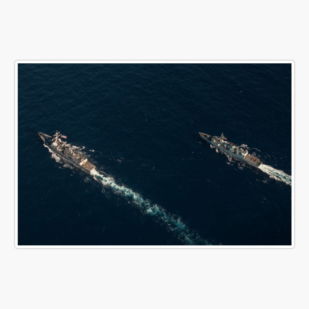 Maneki Stk106804M-Uss Stockdale And The Canadian Frigate Hmcs Regina ...