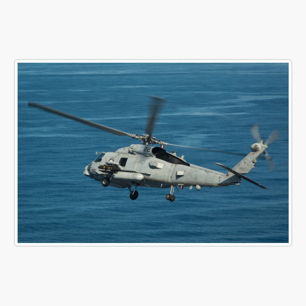 Maneki Stk107599M-An Mh-60R Sea Hawk Maneuvers Over The South China Sea ...