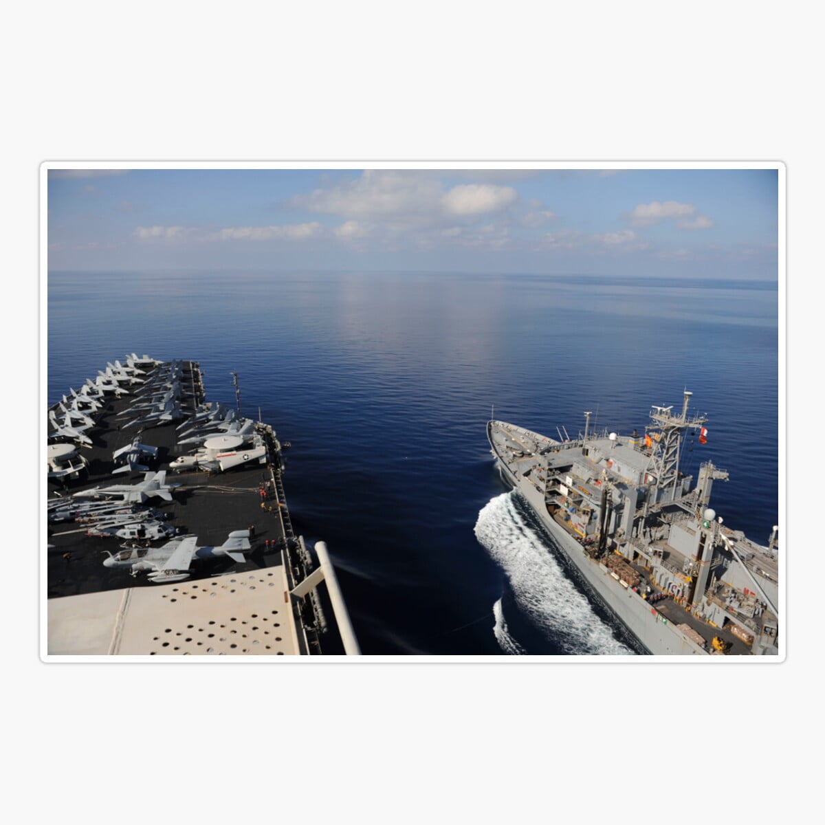 Maneki Stk108082M-Usns Rainier Transits Next To Uss Nimitz. Er, Phone ...