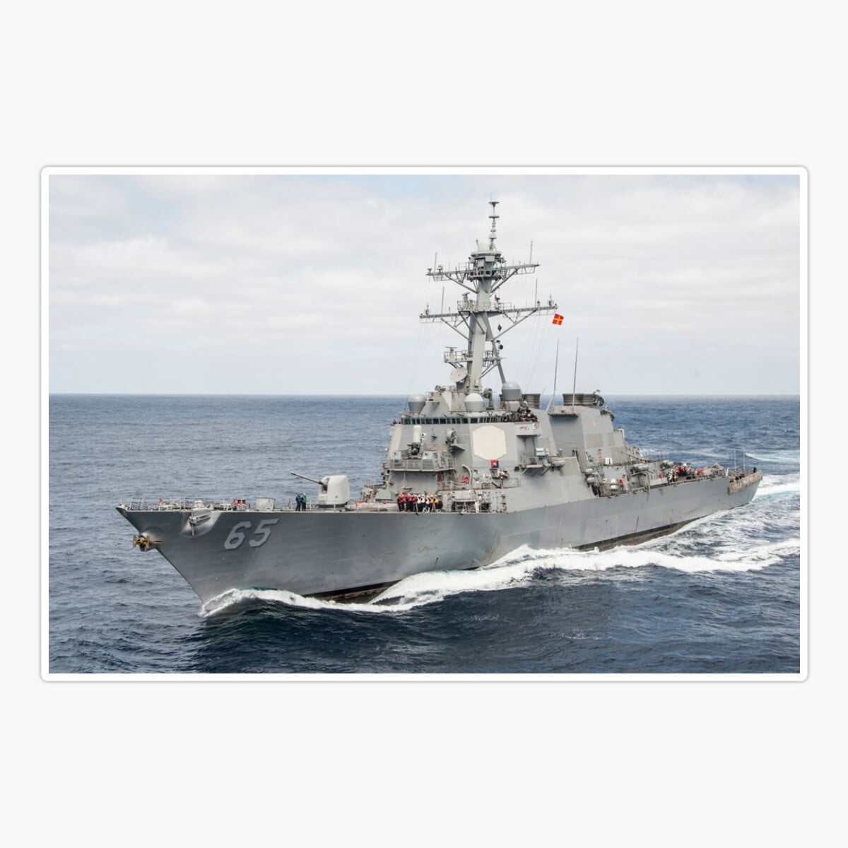 Maneki Stk109368M-Uss Benfold Comes Alongside The Aircraft Carrier Uss ...