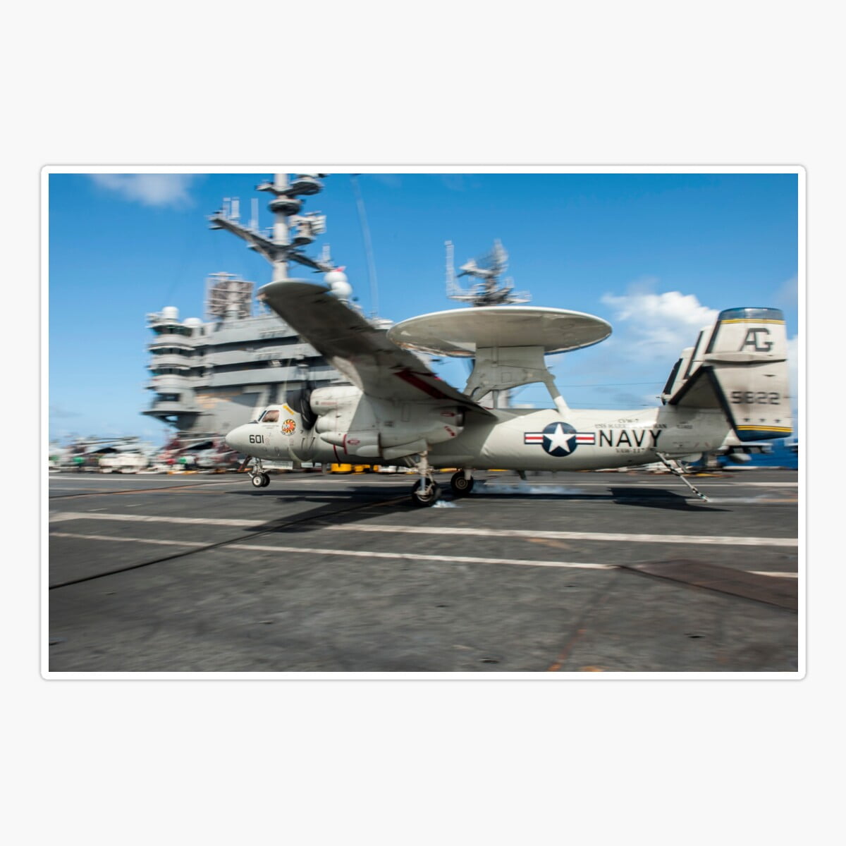 Maneki Stk109390M-An E-2C Hawkeye Lands On The Flight Deck Of Uss Harry ...
