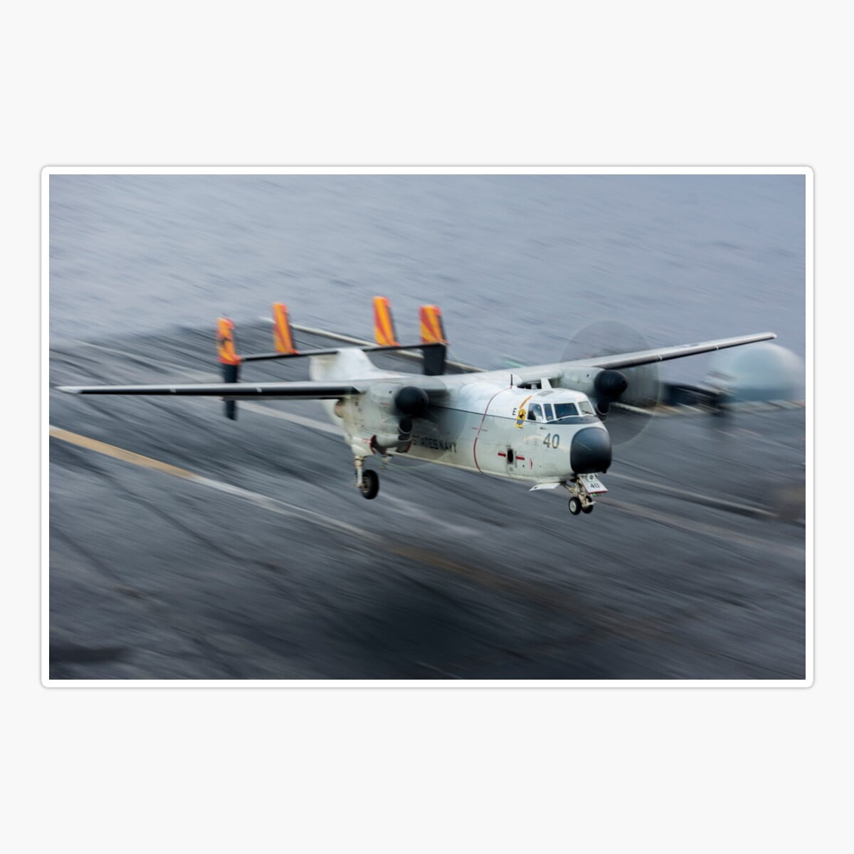 Maneki Stk109410M-A C-2A Greyhound Lands On The Flight Deck Of Uss ...