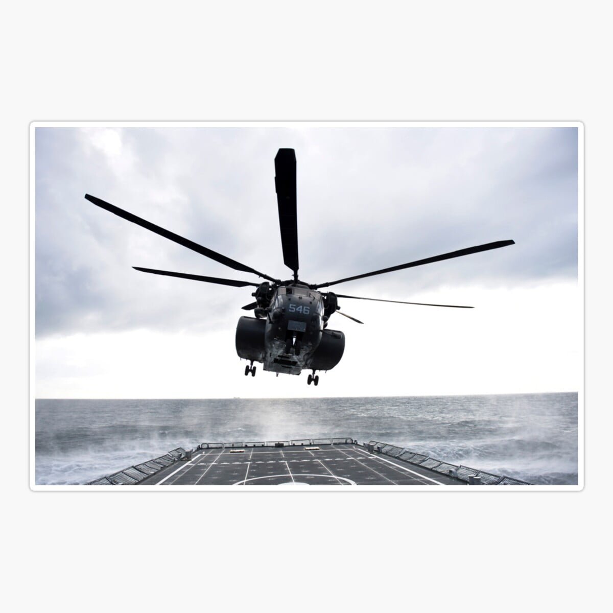 Maneki Stk109483M-An Mh-53E Sea Dragon Helicopter Prepares To Land On ...