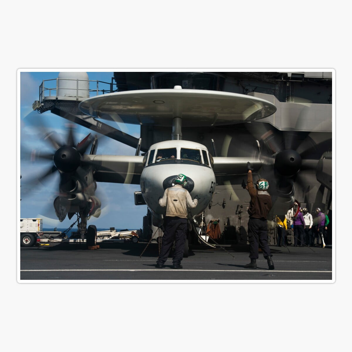 Maneki Stk109491M-U.S. Sailors Conduct Pre-Flight Procedures With An E ...